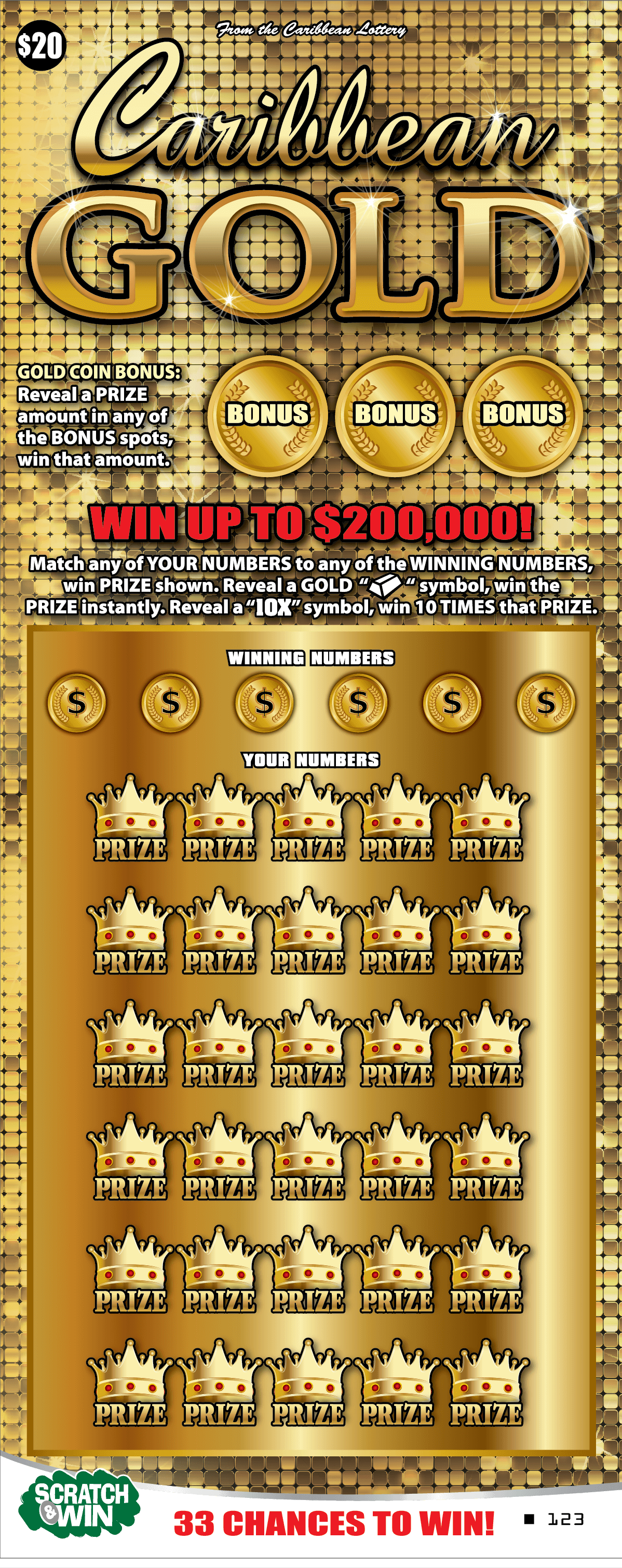 SCRATCH & WIN | The Caribbean Lottery